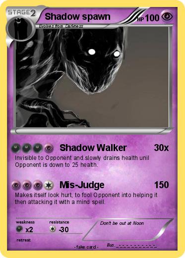 Pokémon Shadow spawn - Shadow Walker - My Pokemon Card