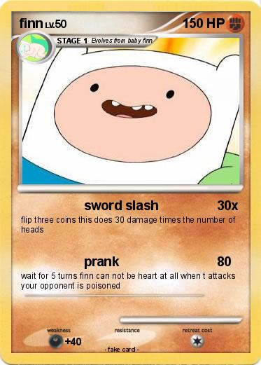Pokémon finn 323 323 - sword slash - My Pokemon Card