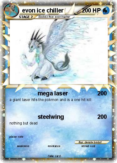 Pokémon evon ice chiller - mega laser - My Pokemon Card