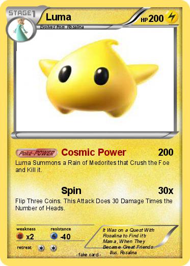 Pokémon Luma 214 214 - Cosmic Power - My Pokemon Card