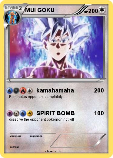 Pokémon MUI GOKU 20 20 - kamahamaha - My Pokemon Card