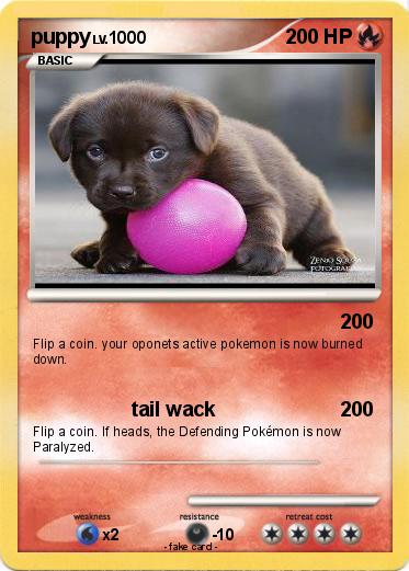 Pokémon puppy 981 981 - tail wack - My Pokemon Card
