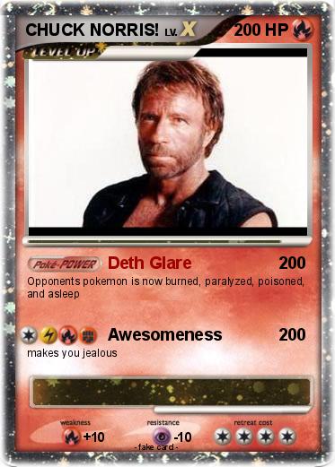Pokémon CHUCK NORRIS 1921 1921 - Deth Glare - My Pokemon Card