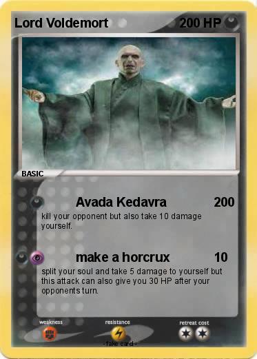 Pokémon Lord Voldemort 348 348 - Avada Kedavra - My Pokemon Card