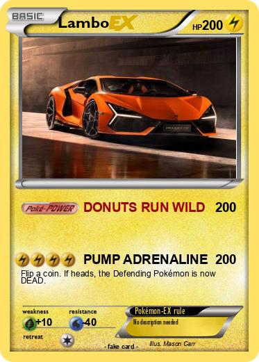 Pokémon Lambo 275 275 - DONUTS RUN WILD - My Pokemon Card