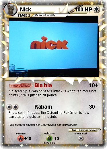 Pokémon Nick 925 925 - Bla bla - My Pokemon Card