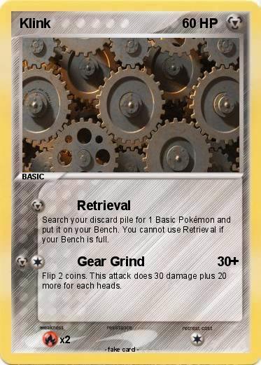 Pokémon Klink 41 41 - Retrieval - My Pokemon Card