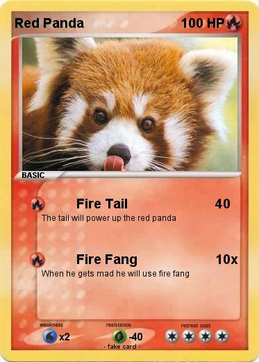 Pokémon Red Panda 130 130 - Fire Tail - My Pokemon Card