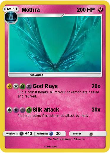 Pokémon Mothra 307 307 - God Rays - My Pokemon Card