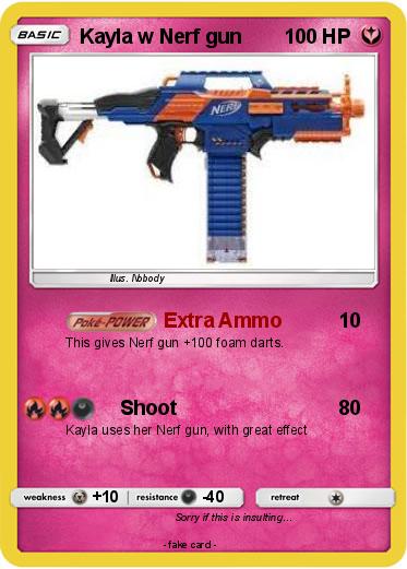 Pokémon Kayla w Nerf gun - Extra Ammo - My Pokemon Card