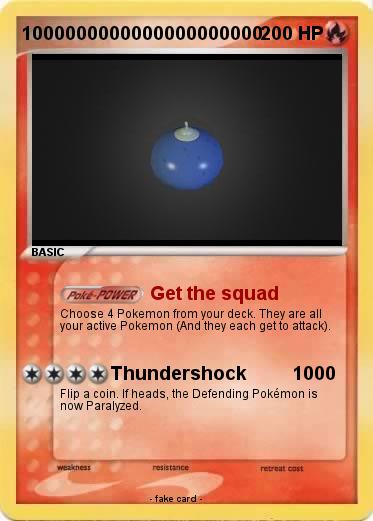Pokémon 1000000000000000000000 2 2 - Get the squad - My Pokemon Card