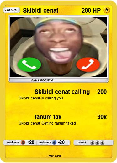 Pokémon Skibidi cenat 1 1 - Skibidi cenat calling - My Pokemon Card