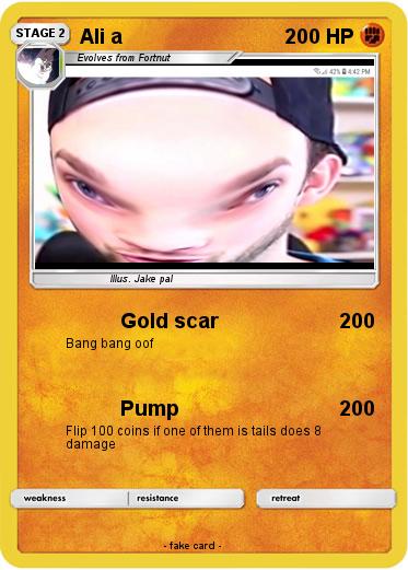 Pokémon Ali a 282 282 - Gold scar - My Pokemon Card