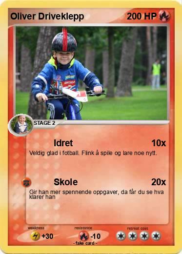 Pokémon Oliver Driveklepp - Idret - My Pokemon Card