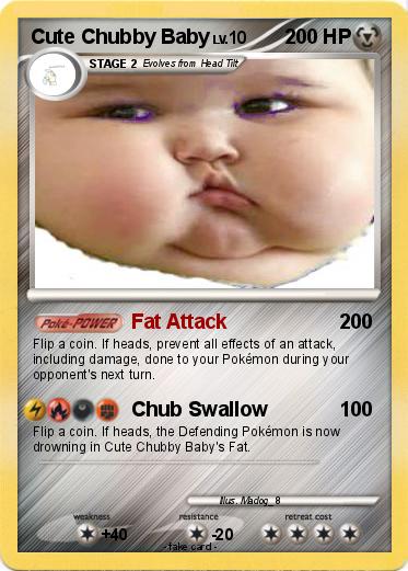 Pokémon Cute Chubby Baby - Fat Attack - My Pokemon Card
