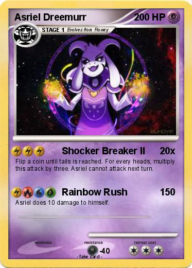 Pokémon Asriel Dreemurr 121 121 - Shocker Breaker II - My Pokemon Card