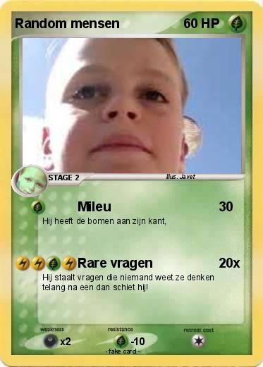 Pokémon Random mensen - Mileu - My Pokemon Card
