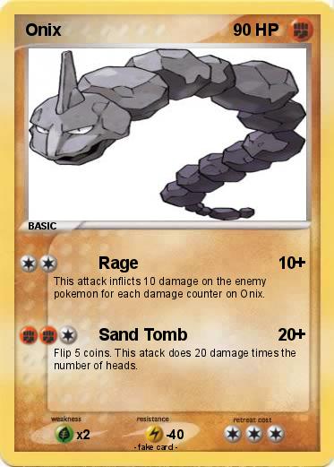 Pokémon Onix 333 333 - Rage - My Pokemon Card