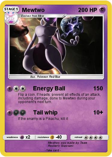 Pokémon Mewtwo 8519 8519 - Energy Ball - My Pokemon Card