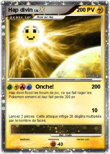 Pokémon Hap divin - Onche! - Ma carte Pokémon