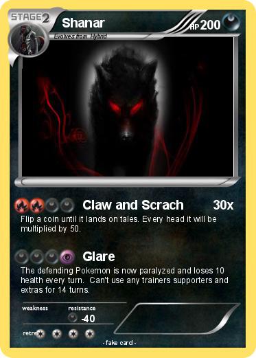 Pokémon Shanar - Claw and Scrach - My Pokemon Card
