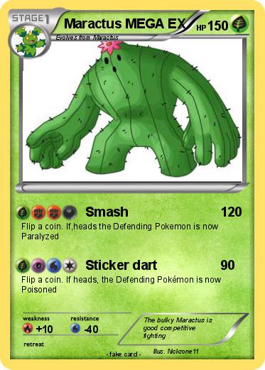Pokémon Maractus MEGA EX - Smash - My Pokemon Card