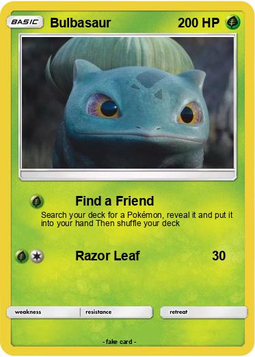 Pokémon Bulbasaur 1931 1931 - Find a Friend - My Pokemon Card