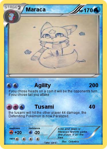 Pokémon Maraca - Agility - My Pokemon Card