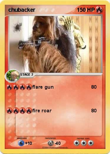 Pokémon chubacker - flare gun - My Pokemon Card