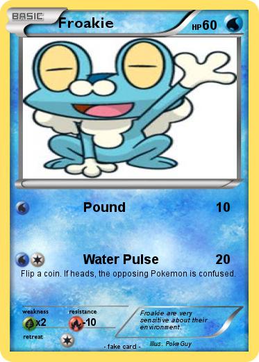 Pokémon Froakie 491 491 - Pound - My Pokemon Card