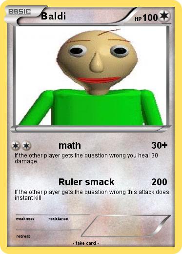 Pokémon Baldi 182 182 - math - My Pokemon Card