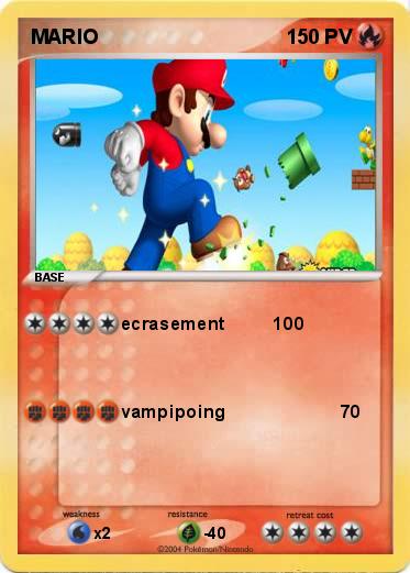 Pokémon MARIO 2036 2036 - ecrasement 100 - Ma carte Pokémon