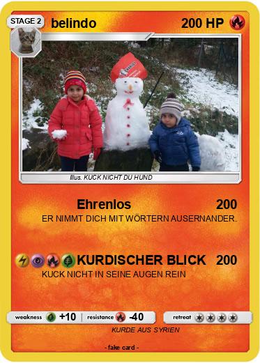 Pokémon belindo - Ehrenlos - My Pokemon Card