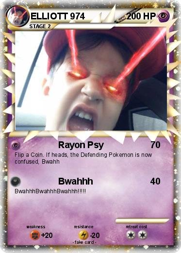Pokémon ELLIOTT 974 974 - Rayon Psy - My Pokemon Card