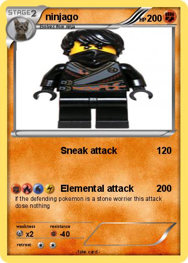 Pokémon ninjago 167 167 - Sneak attack - My Pokemon Card