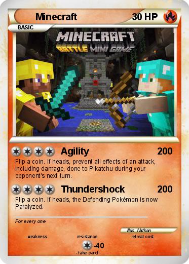 Pokémon Minecraft 2845 2845 - Agility - My Pokemon Card