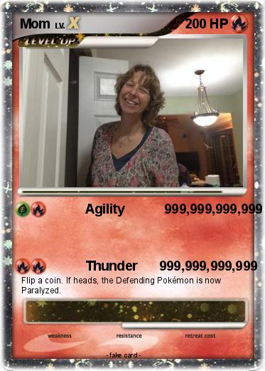 Pokémon Mom 704 704 - Agility 999,999,999,999 - My Pokemon Card