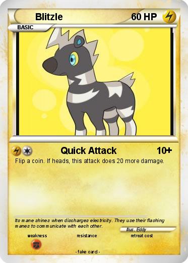 Pokémon Blitzle 24 24 - Quick Attack - My Pokemon Card