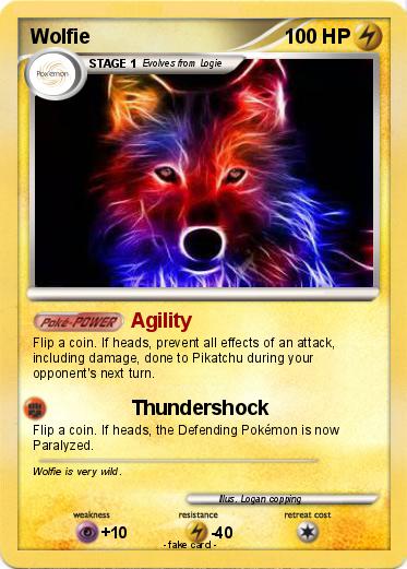Pokémon Wolfie 83 83 - Agility - My Pokemon Card