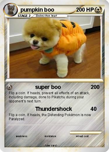 Pokémon pumpkin boo - super boo - My Pokemon Card