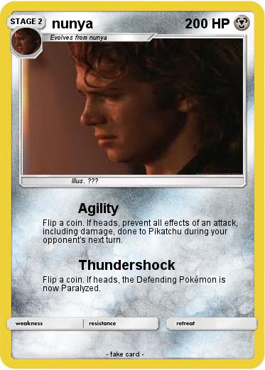 Pokémon nunya - Agility - My Pokemon Card