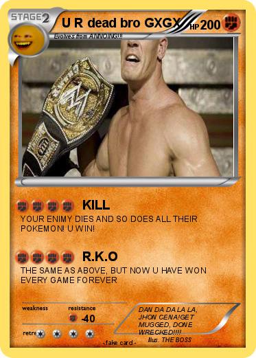 Pokémon U R dead bro GXGX - KILL - My Pokemon Card