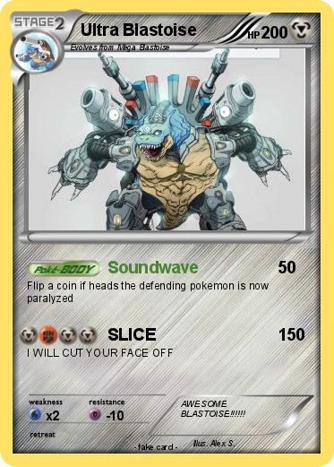 Pokémon Ultra Blastoise 11 11 - Soundwave - My Pokemon Card