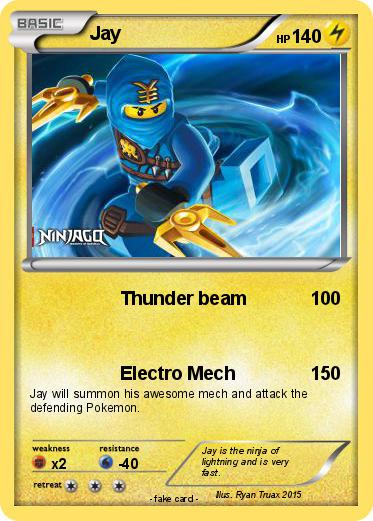Pokémon Jay 828 828 - Thunder beam - My Pokemon Card