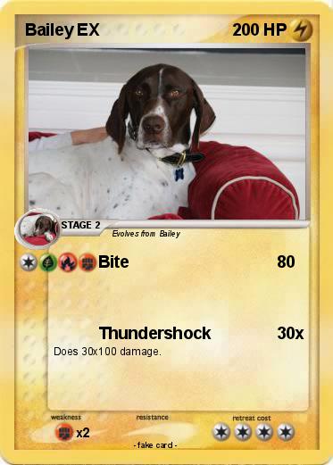 Pokémon Bailey EX 4 4 - Bite - My Pokemon Card
