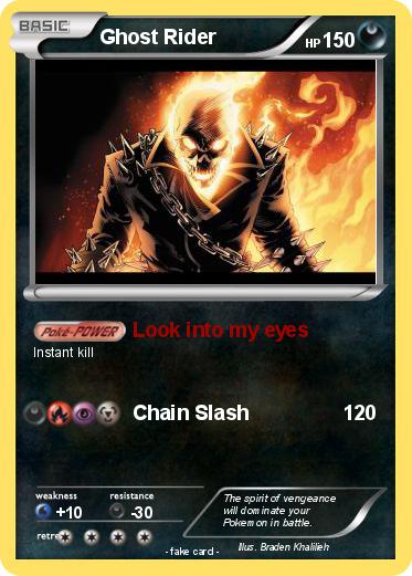 Pokémon Ghost Rider 629 629 - Look into my eyes - My Pokemon Card