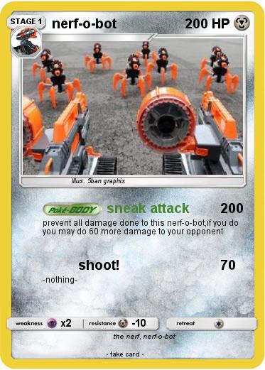 Pokémon nerf o bot - sneak attack - My Pokemon Card