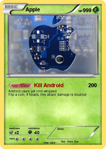 Pokémon Apple 743 743 - Kill Android - My Pokemon Card