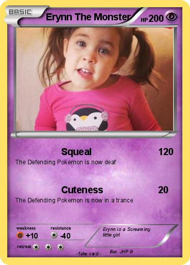 Pokémon Erynn The Monster 1 1 - Squeal - My Pokemon Card
