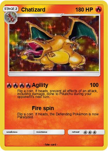 Pokémon Chatizard 1 1 - Agility - My Pokemon Card